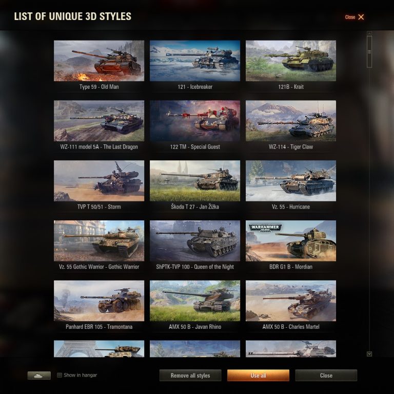 2.1.0.1 Unique 3D Style’s For Free By Yusha – PKmods – World Of Tanks ...